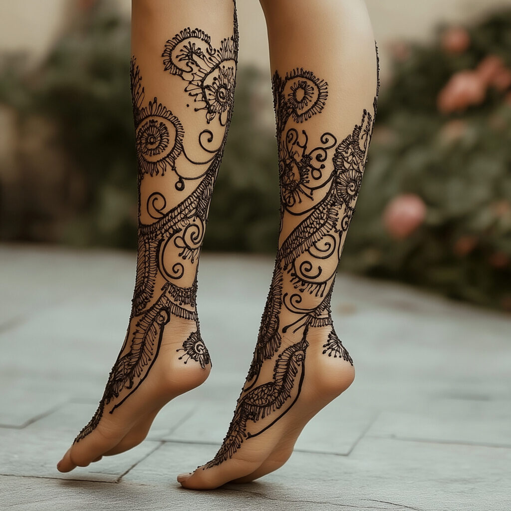 Arabic Mehndi designs for legs by Nandipha Mntambo on Mehndi World