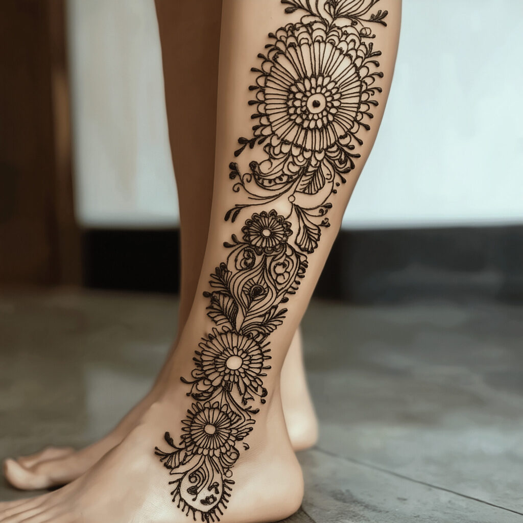 Arabic Mehndi designs for legs by Nandipha Mntambo on Mehndi World
