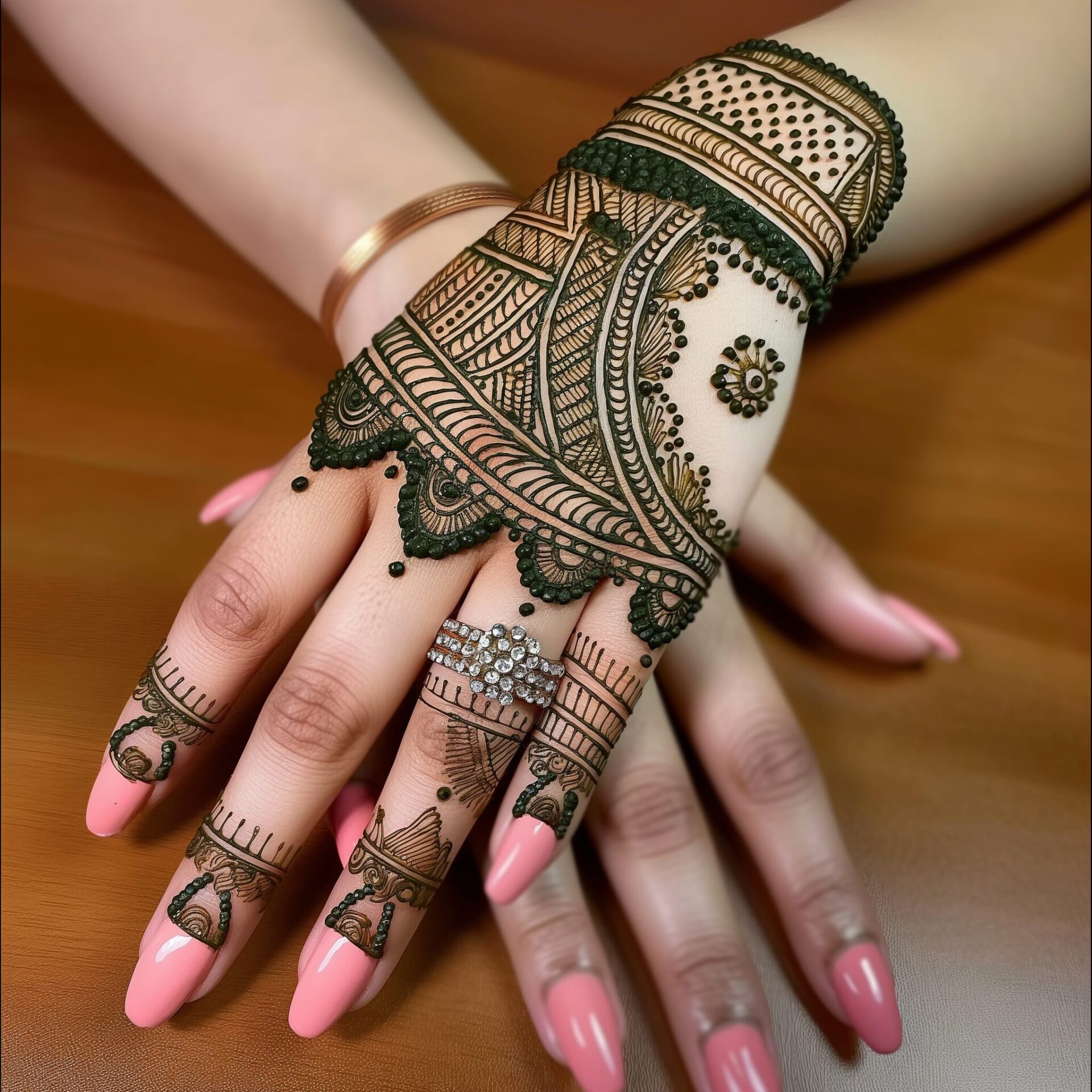 Arabic bel Mehndi design by Kaur Ahana on Mehndi World