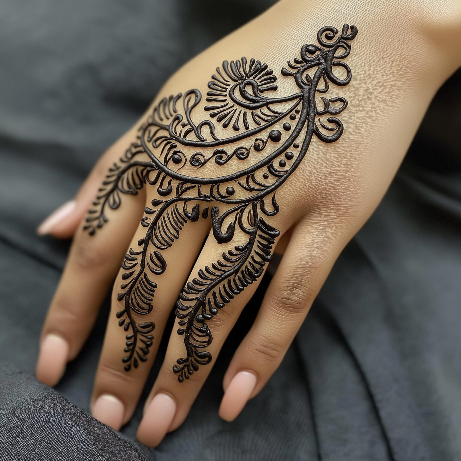 Half back hand Mehndi designs by Karnesh Sharma on Mehndi World