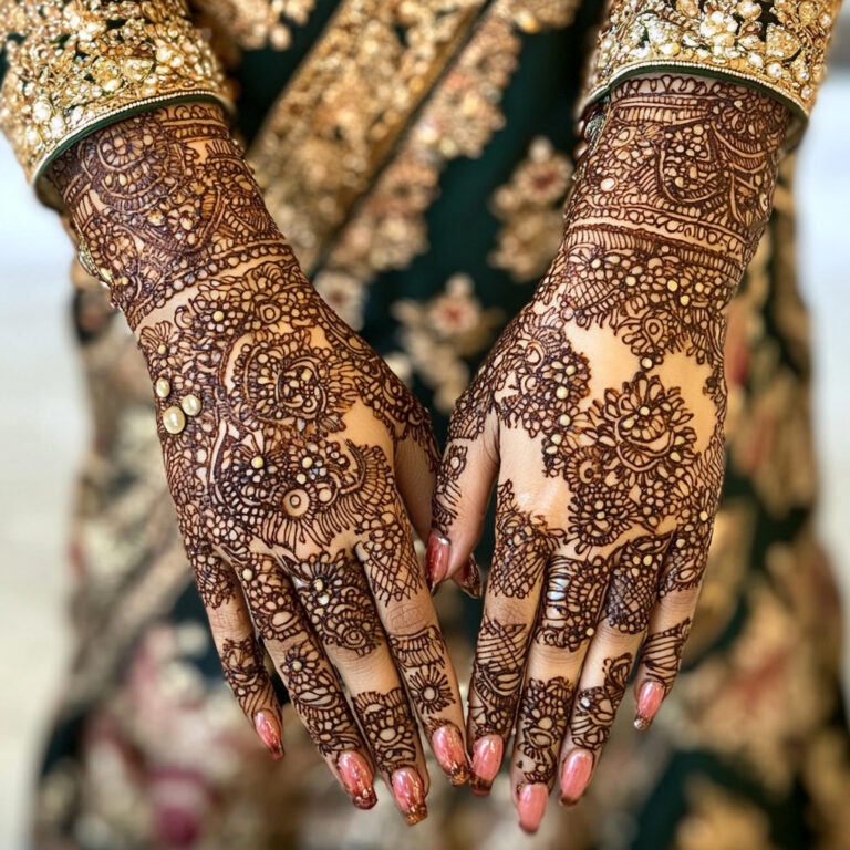 Full hand Mehndi designs back side by Sudhir Shivaram on Mehndi World
