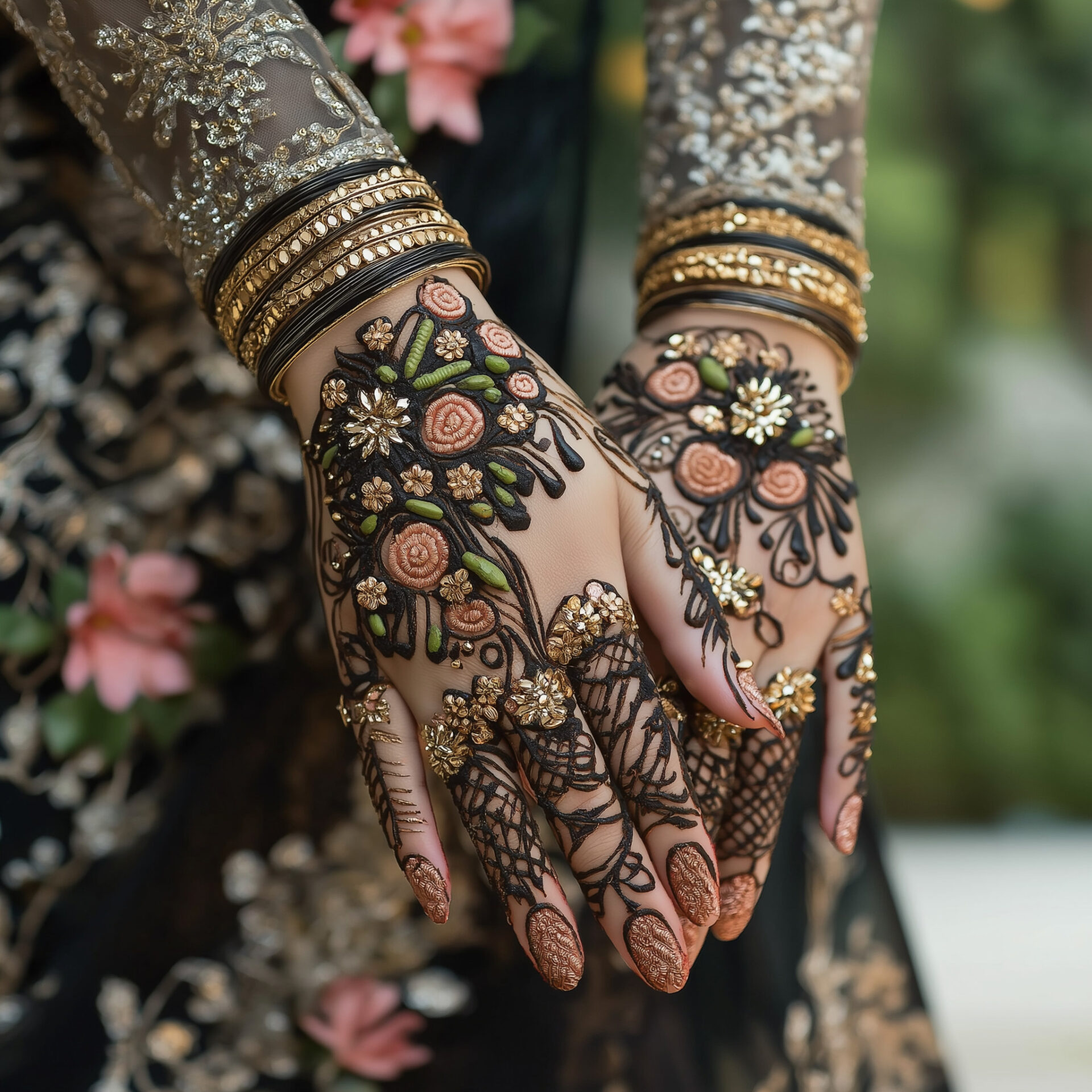 Khafif bridal Mehndi designs by Sudhir Shivaram on Mehndi World