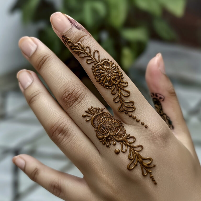 New finger Mehndi design by Nandipha Mntambo on Mehndi World
