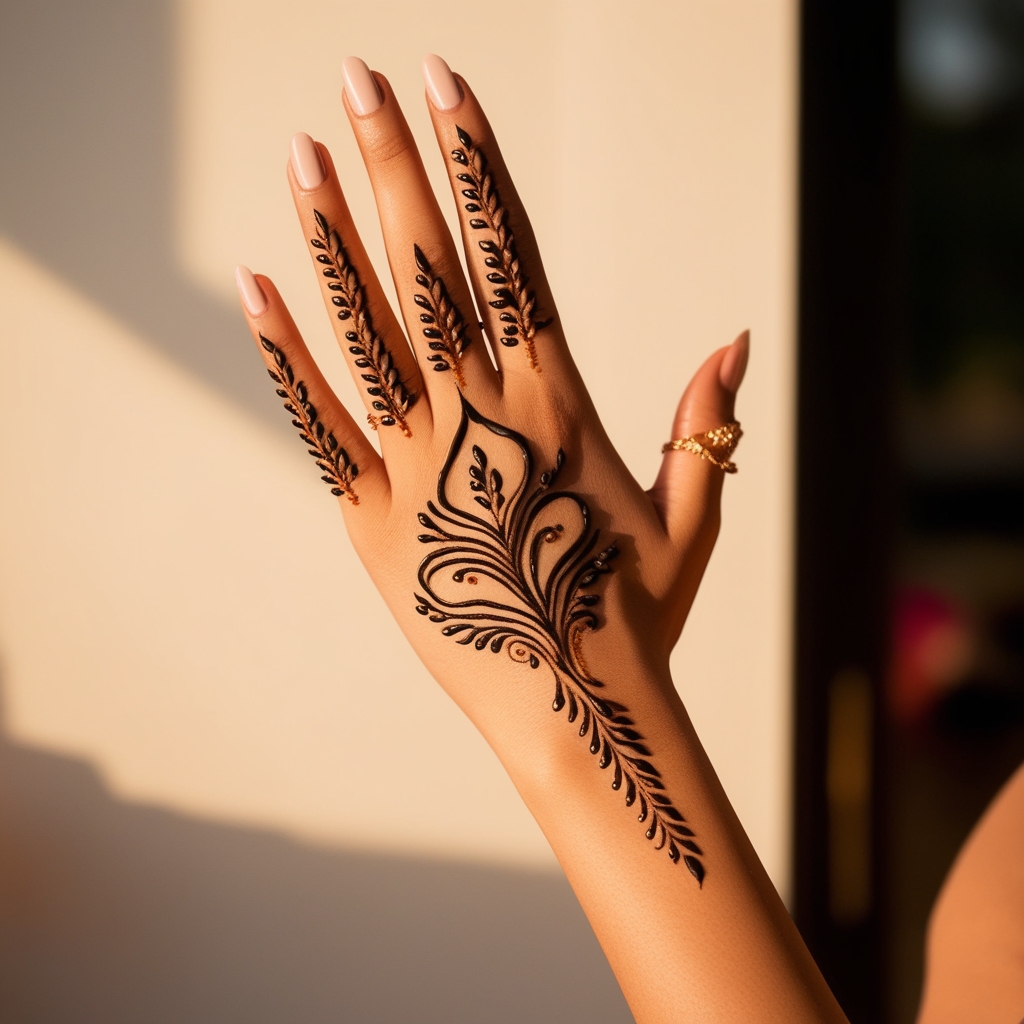Back hand flower Mehndi design by Anisha Vivek on Mehndi World