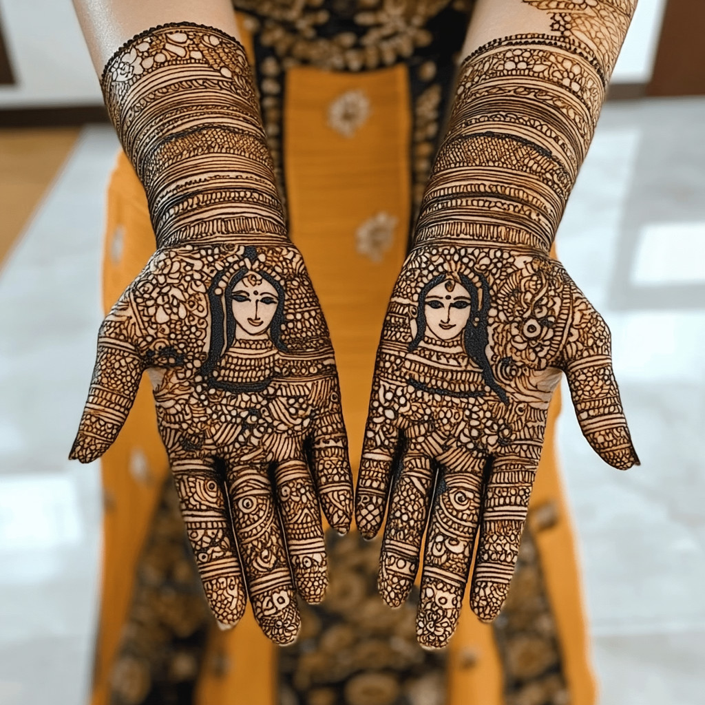 Bridal Dulhan Mehndi design by Masculine Shikoba on Mehndi World