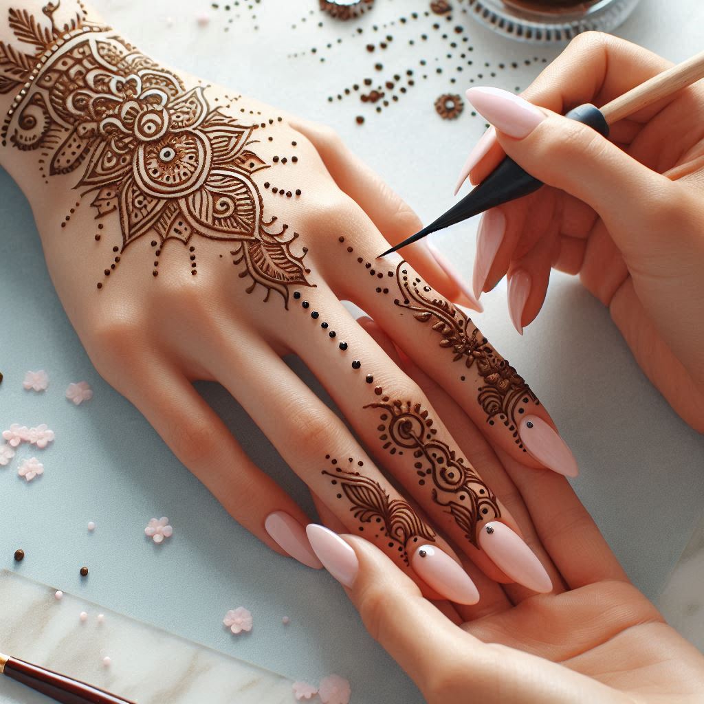 Mehndi design Bail back hand by Sudhir Shivaram on Mehndi World