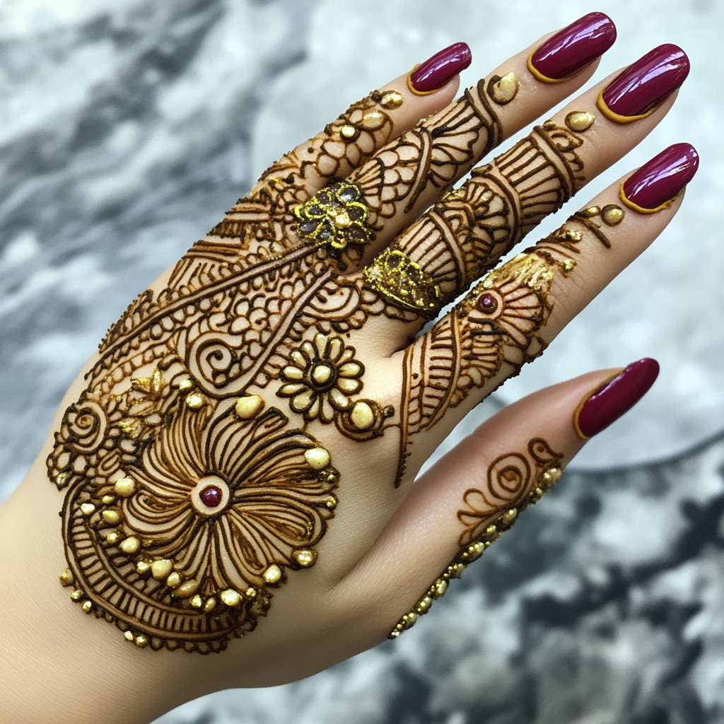 Mehndi designs for kids full hand by Nandipha Mntambo on Mehndi World