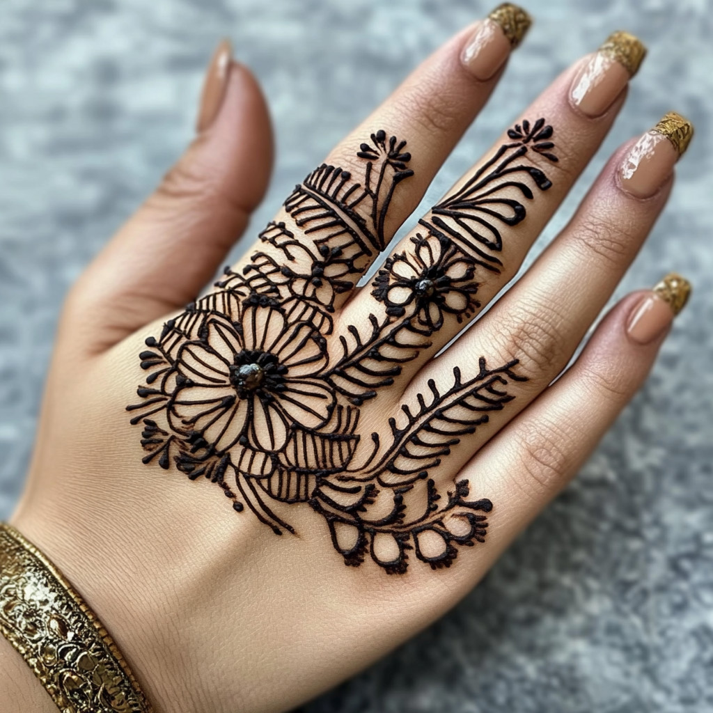 Mehndi designs for kids full hand by Nandipha Mntambo on Mehndi World