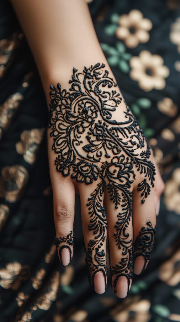 Right hand Mehndi design simple by Sanjeev Kapoor on Mehndi World