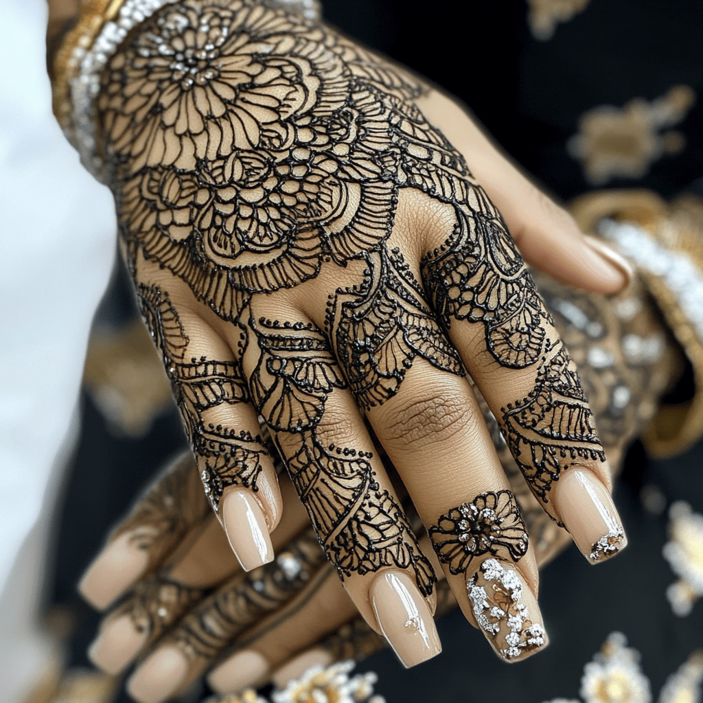 Heavy Mehndi designs for back hands by David McLeod on Mehndi World