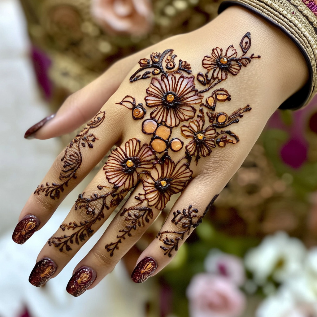 Mehndi ki design new by Karnesh Sharma on Mehndi World