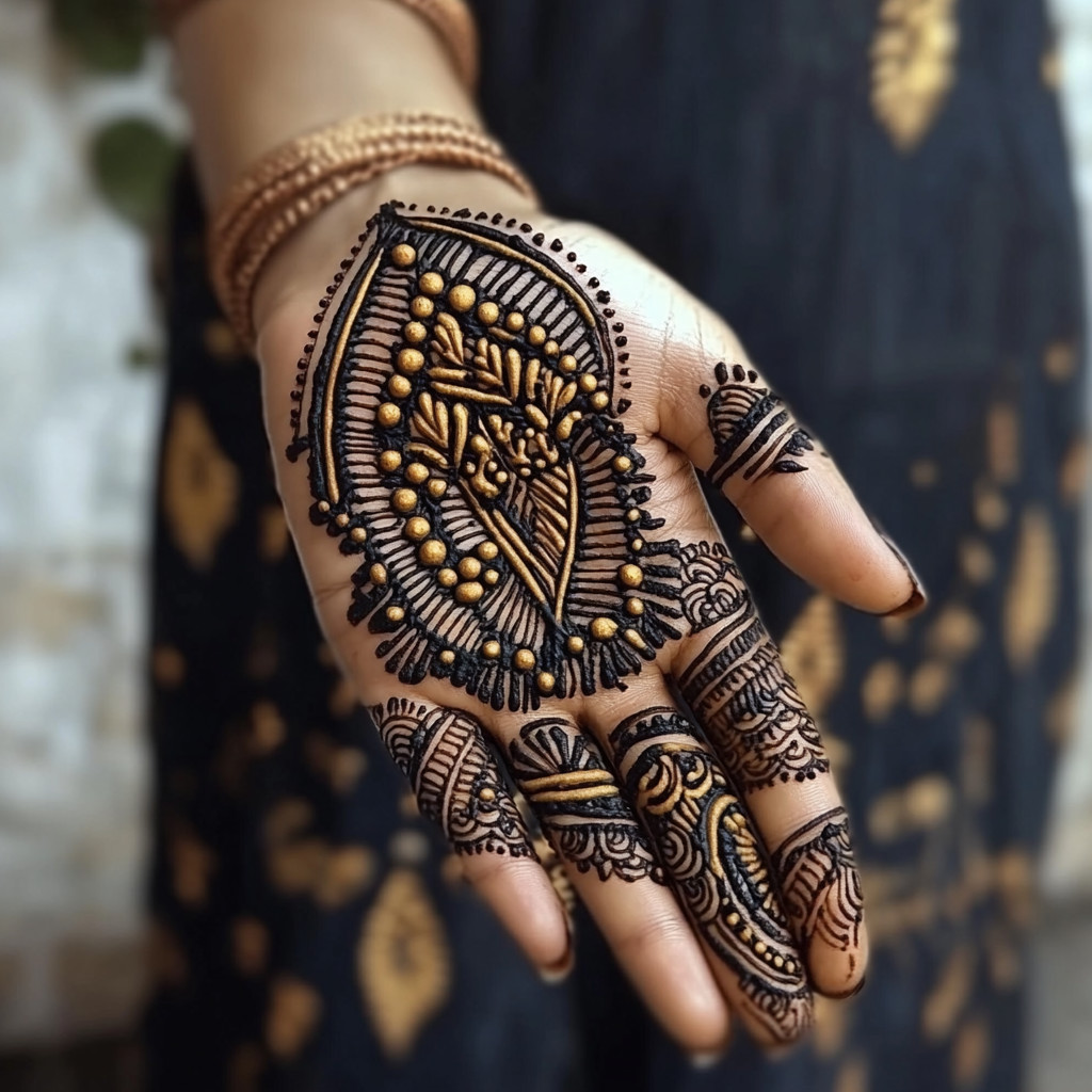 Front hand Tattoo Mehndi design by Rohit Kumar on Mehndi World