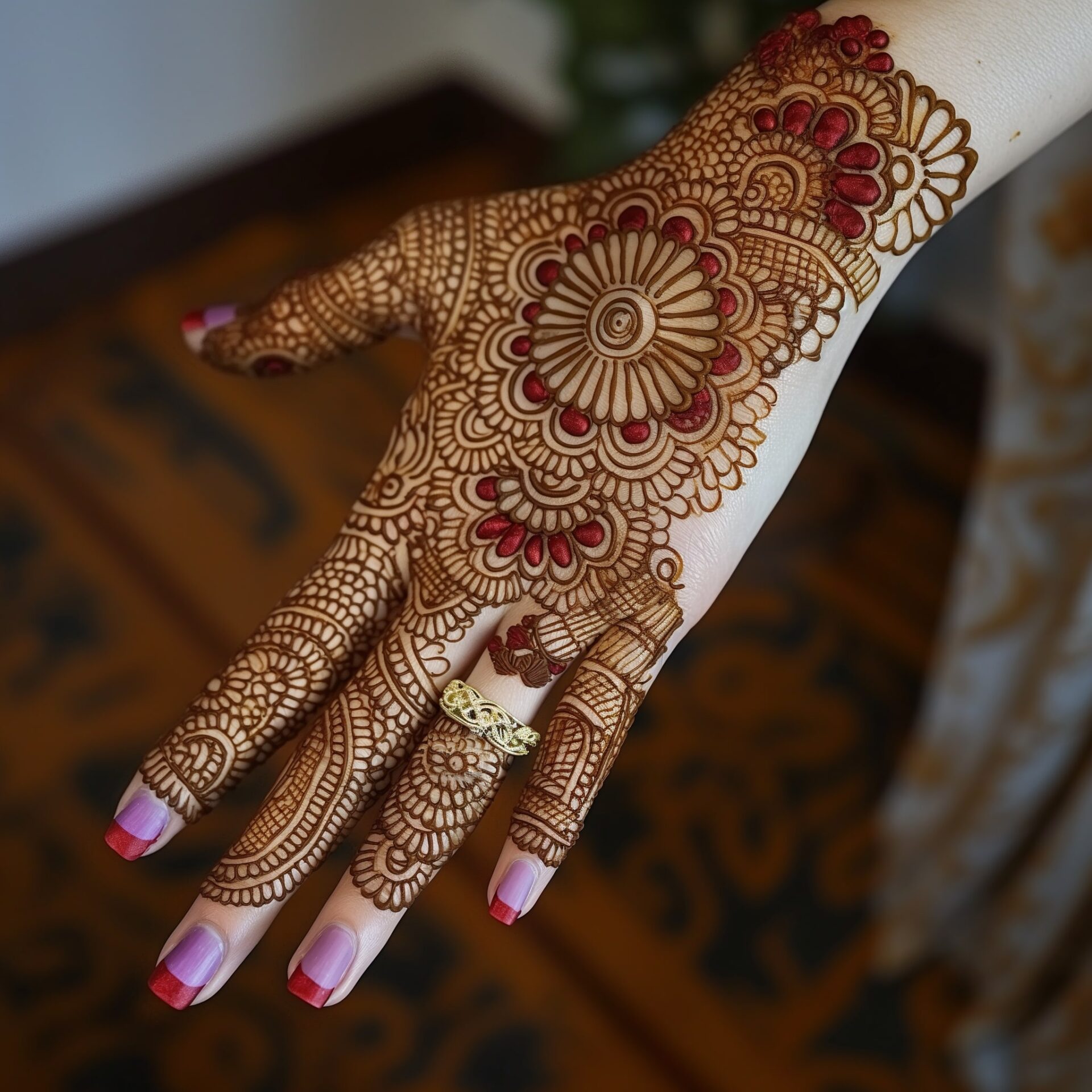 Mehndi designs full hand left by Sanjeev Kapoor on Mehndi World