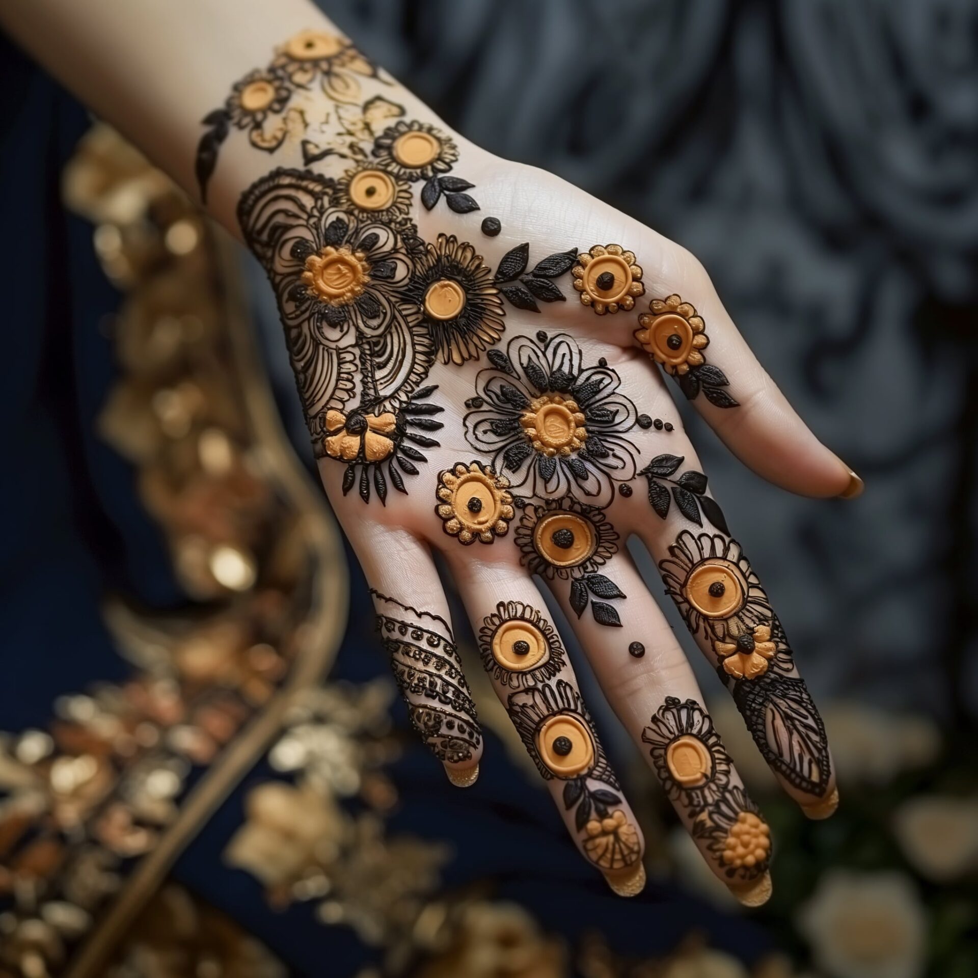 Arabic Mehndi design left hand by Nandipha Mntambo on Mehndi World