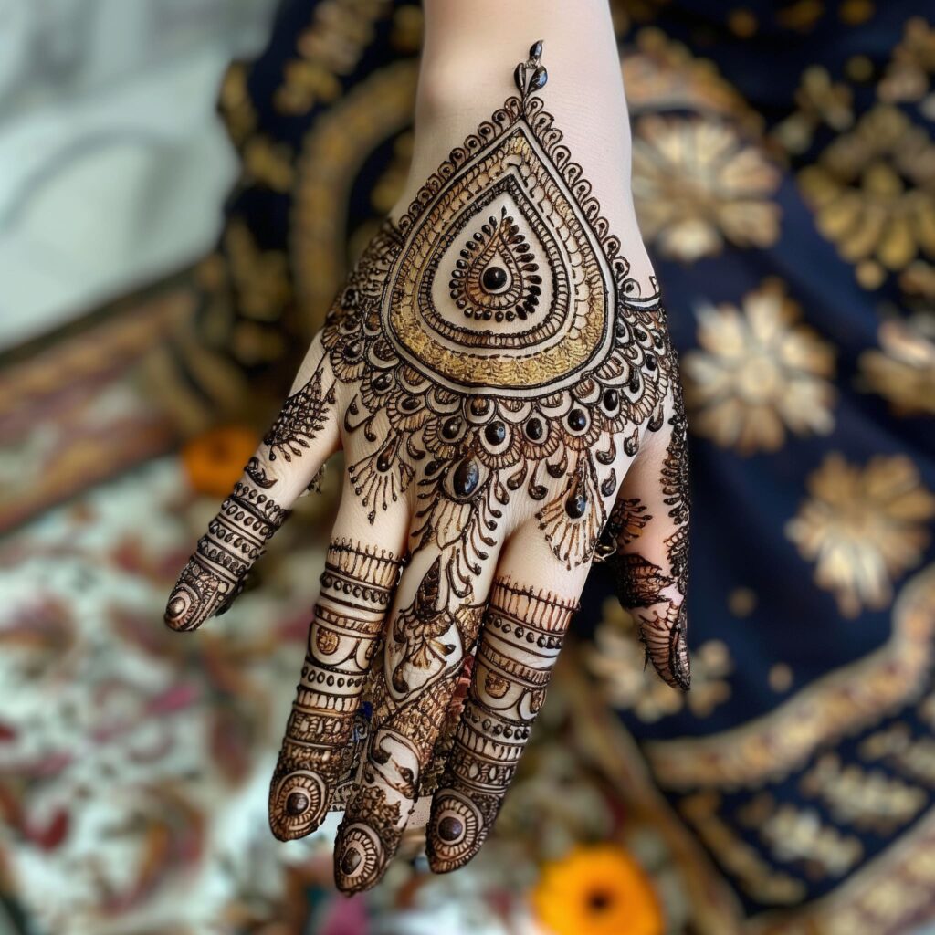 Back hand Mehndi design for bridal by Rohit Kumar on Mehndi World