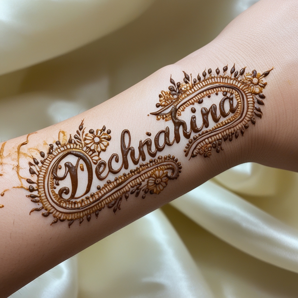 Bridal Mehndi design with name by Kaur Ahana on Mehndi World