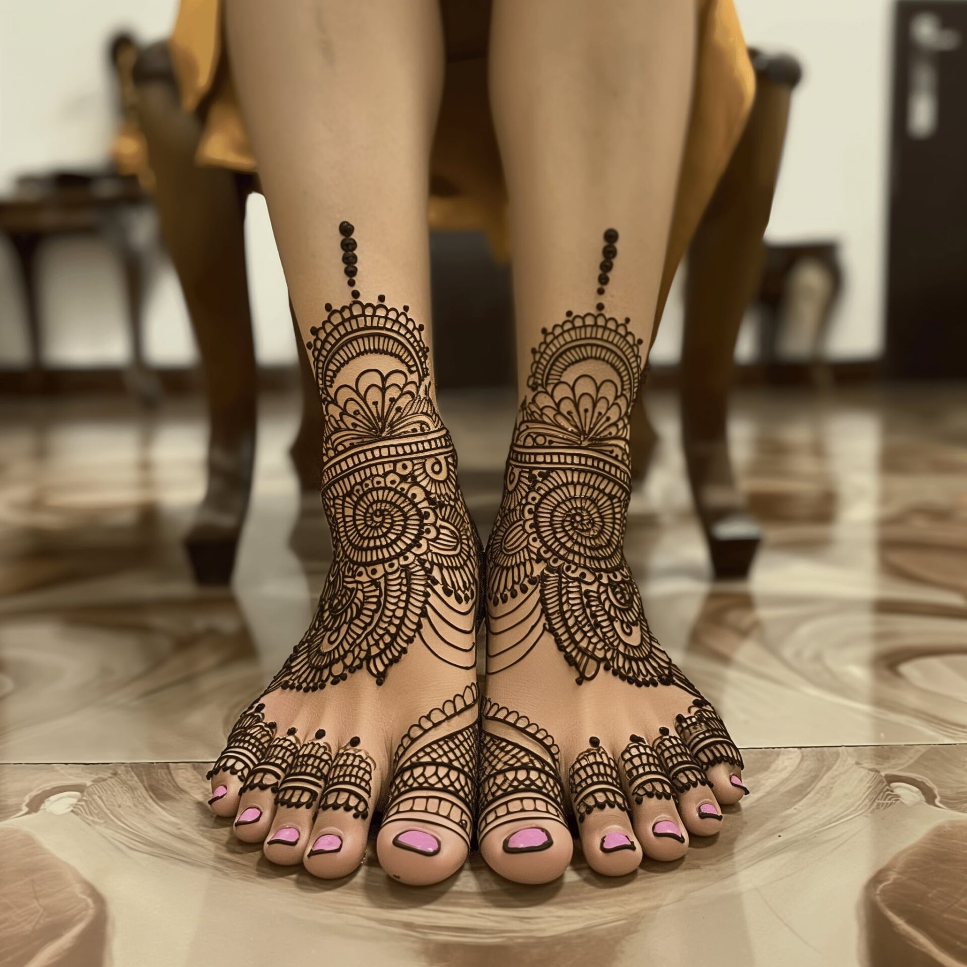 Bridal Mehndi designs for legs by Rohit Kumar on Mehndi World