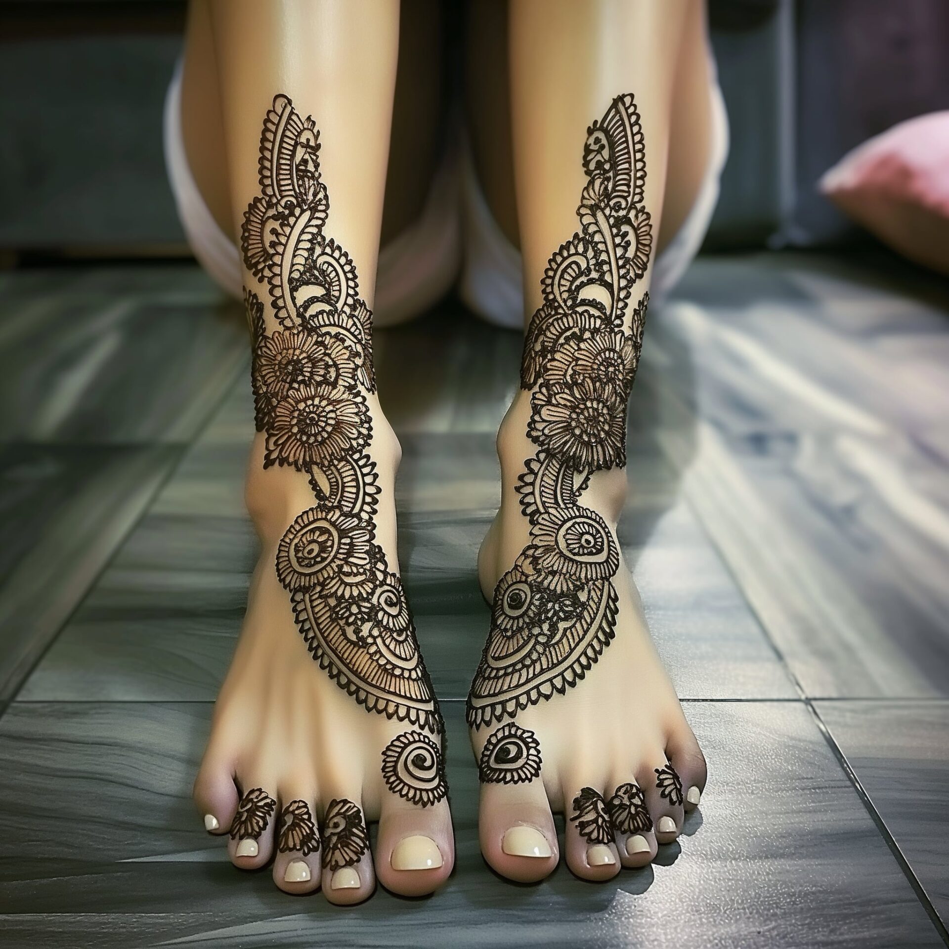 Bridal Mehndi designs for legs by Rohit Kumar on Mehndi World