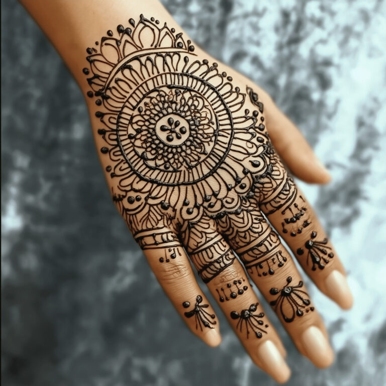 Mandala Mehndi designs for back hand by David McLeod on Mehndi World