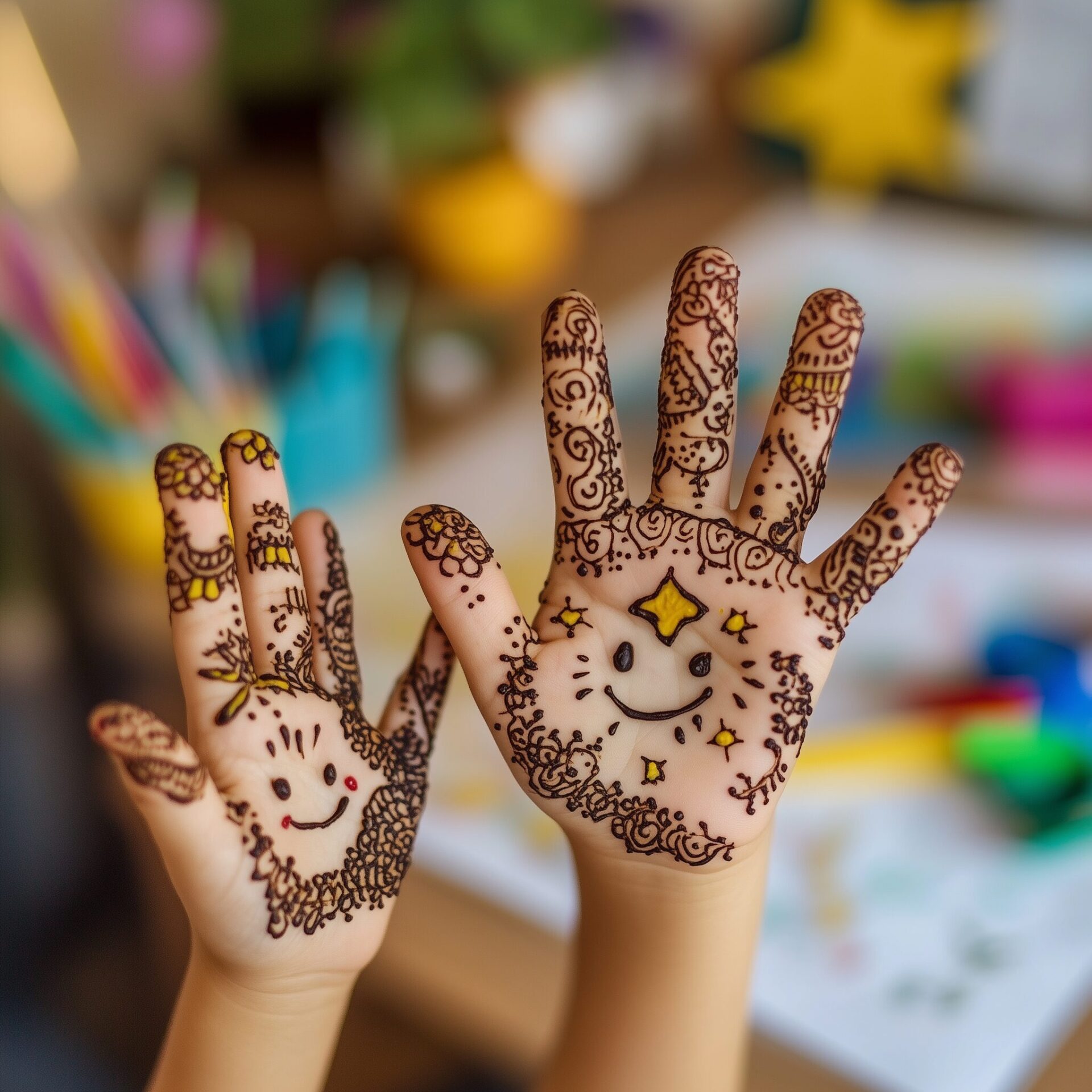 Mehndi Design Easy and Beautiful for Kids by Karnesh Sharma on Mehndi World
