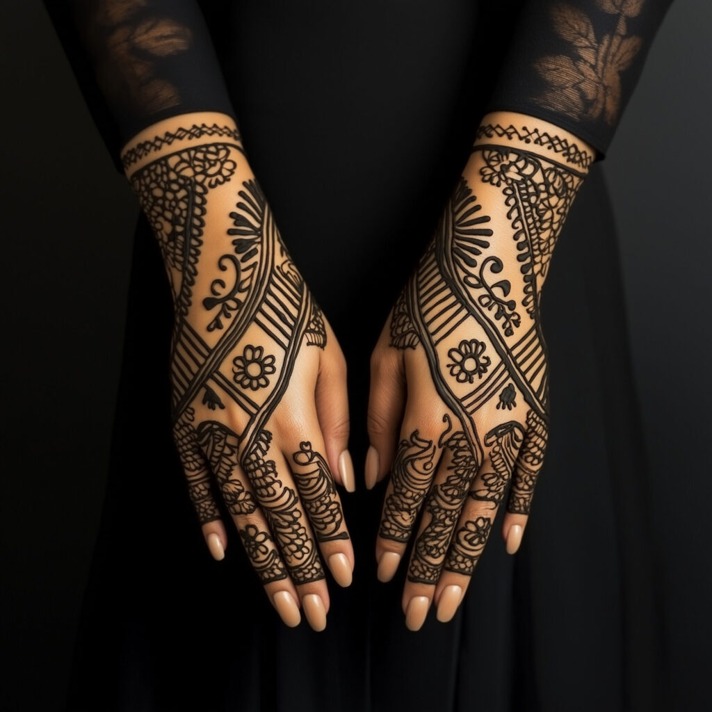 Muslim bridal Mehndi design by Masculine Shikoba on Mehndi World