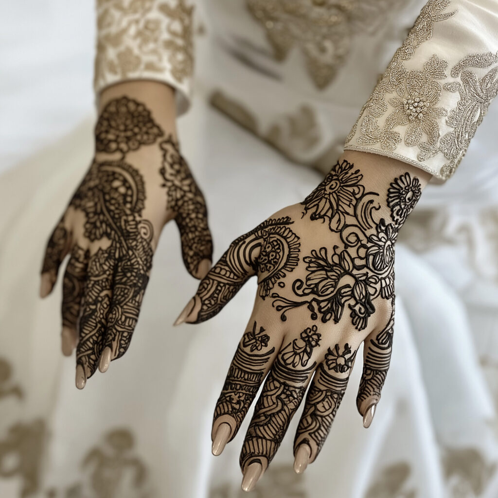 Muslim bridal Mehndi design by Masculine Shikoba on Mehndi World