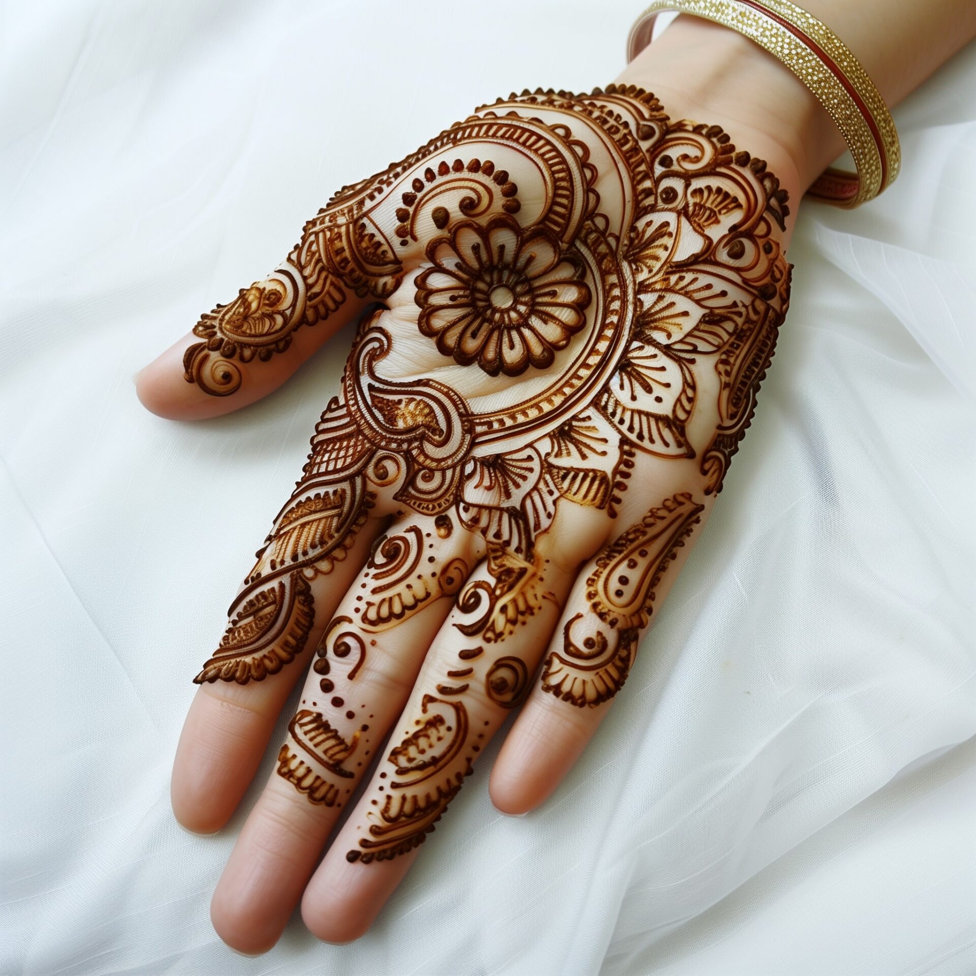 Pakistani Mehndi designs front hand by Rohit Kumar on Mehndi World