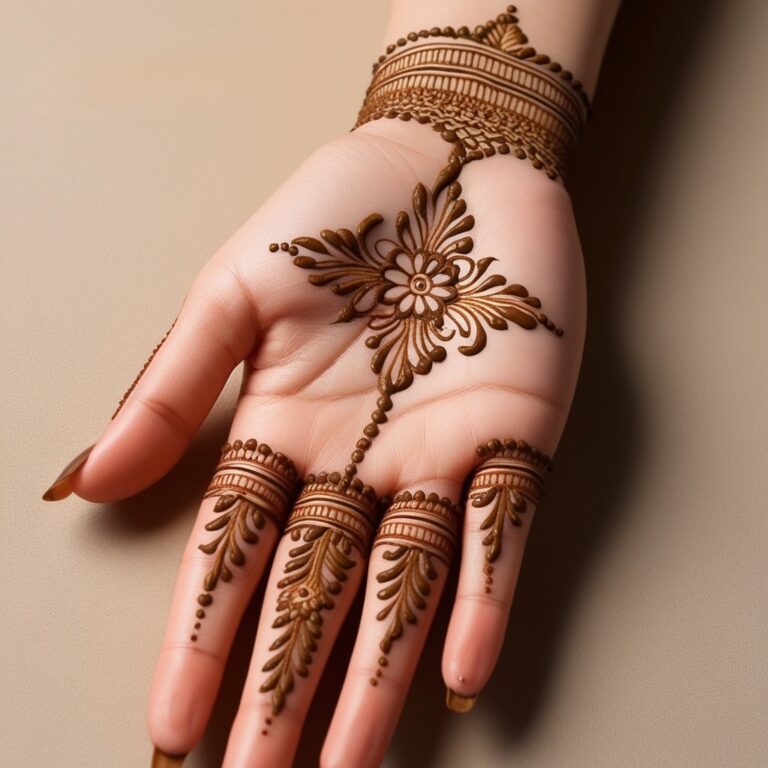 Best Mehndi design for front hand by Rohit Kumar on Mehndi World
