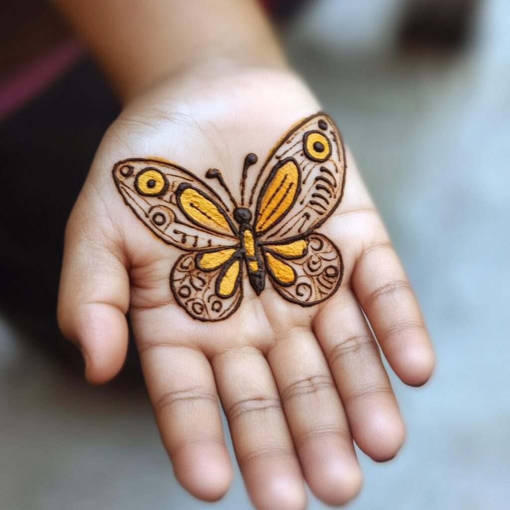 Mehndi Design Easy and Beautiful for Kids by Karnesh Sharma on Mehndi World
